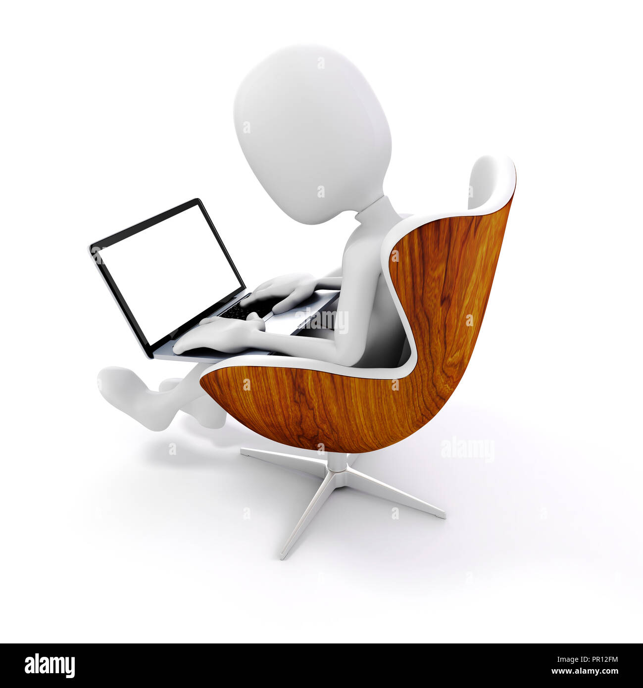 Cartoon businessman sitting in Cut Out Stock Images & Pictures - Alamy