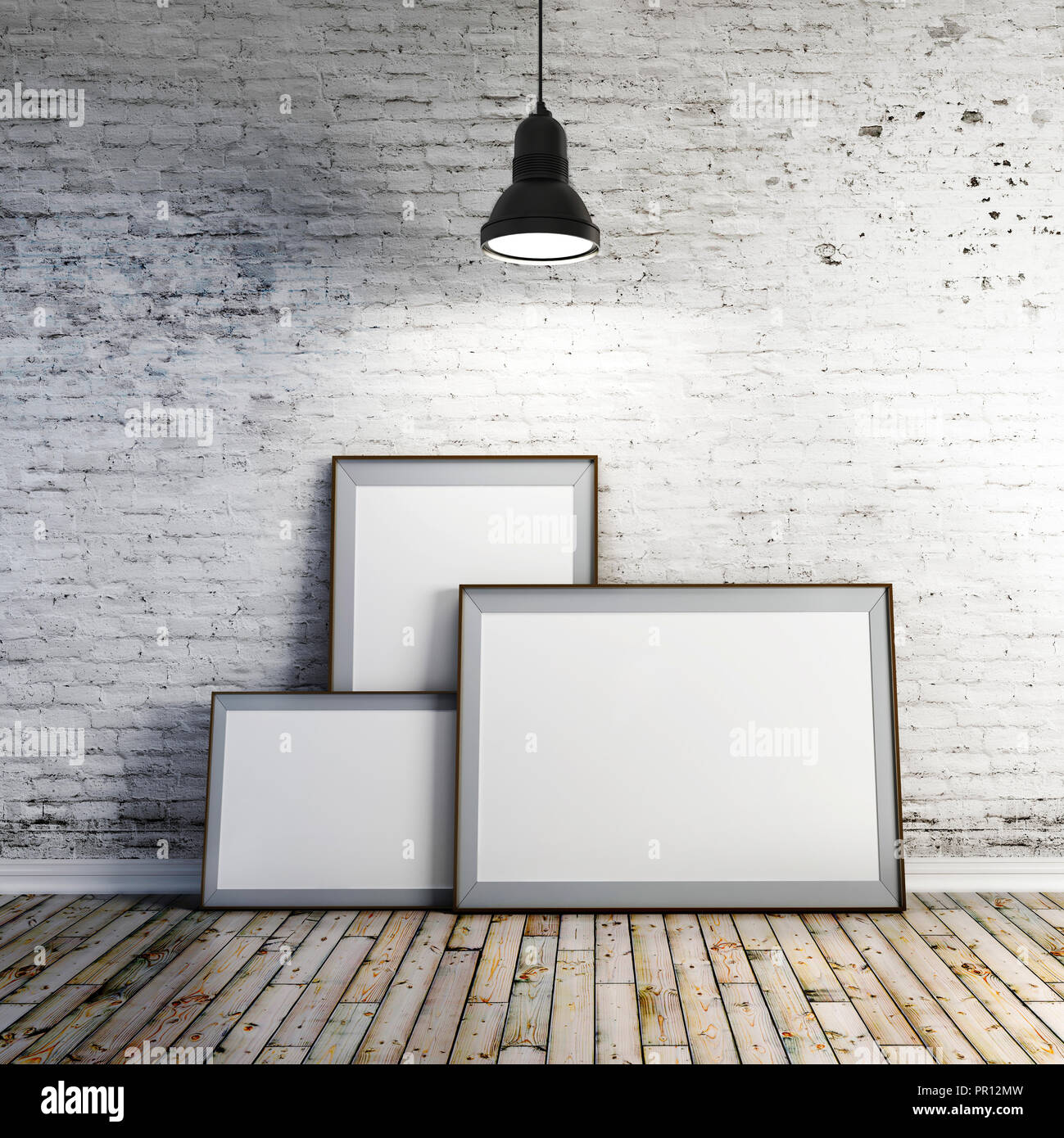 3d render image blank wall hi-res stock photography and images - Alamy