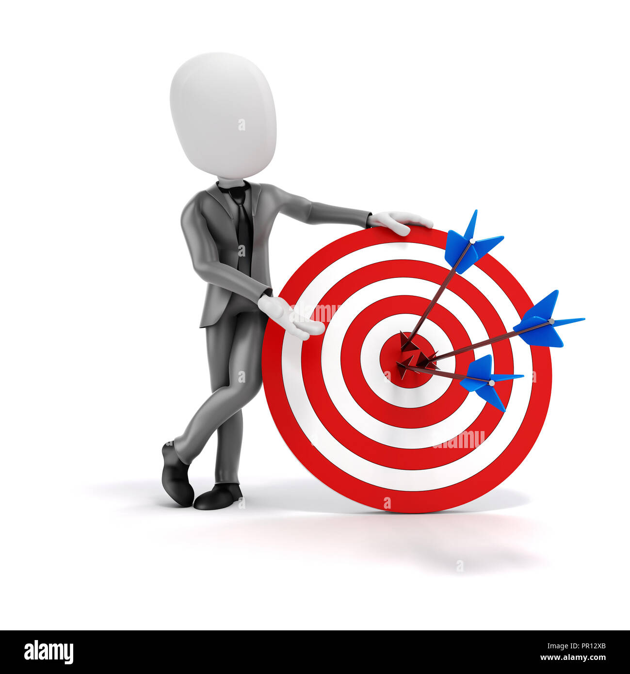 Businessman stand on center hi-res stock photography and images - Alamy