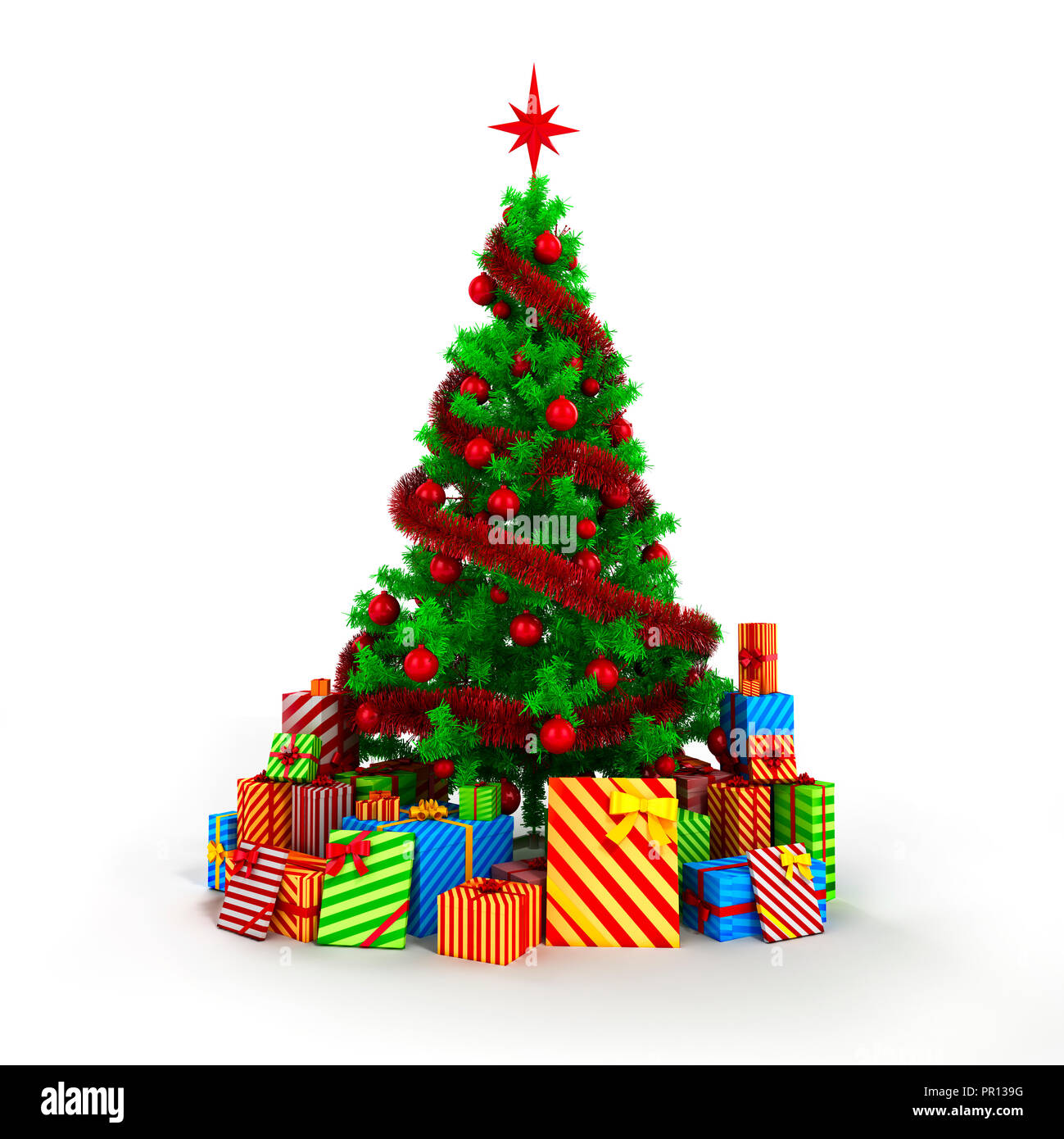 3d christmas tree hi-res stock photography and images - Alamy