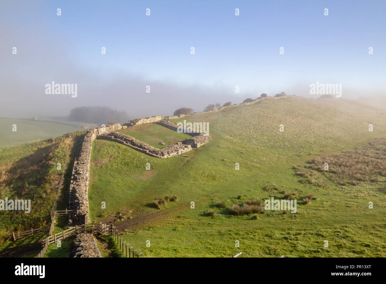 Milecastle 42 on Hadrian's Wall Stock Photo - Alamy