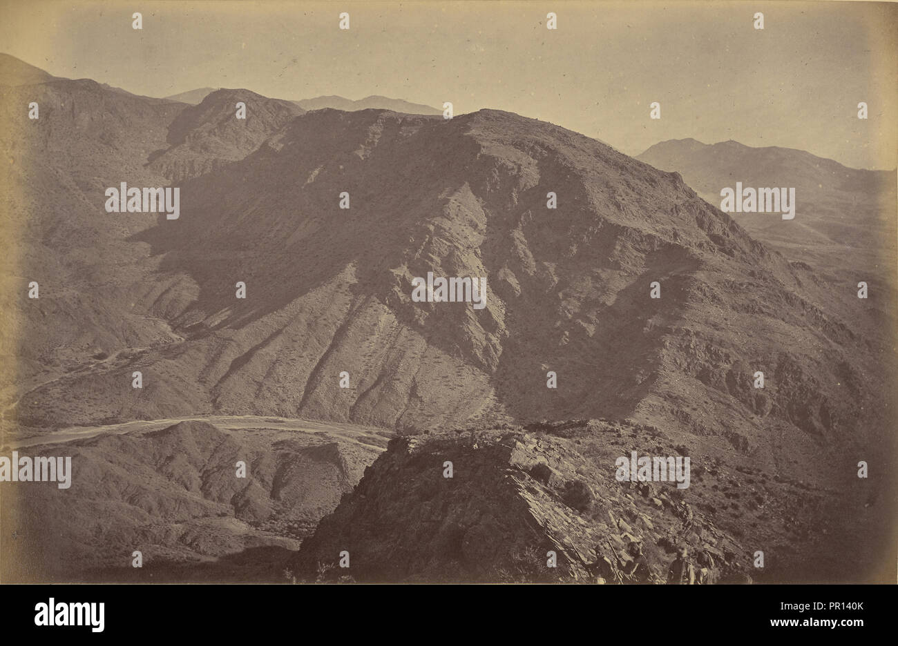 Desert mountains; John Burke, British, active 1860s - 1870s ...
