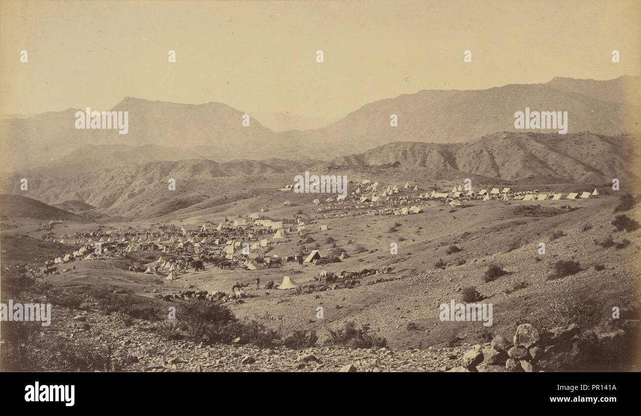 Desert camp; John Burke, British, active 1860s - 1870s, Afghanistan ...