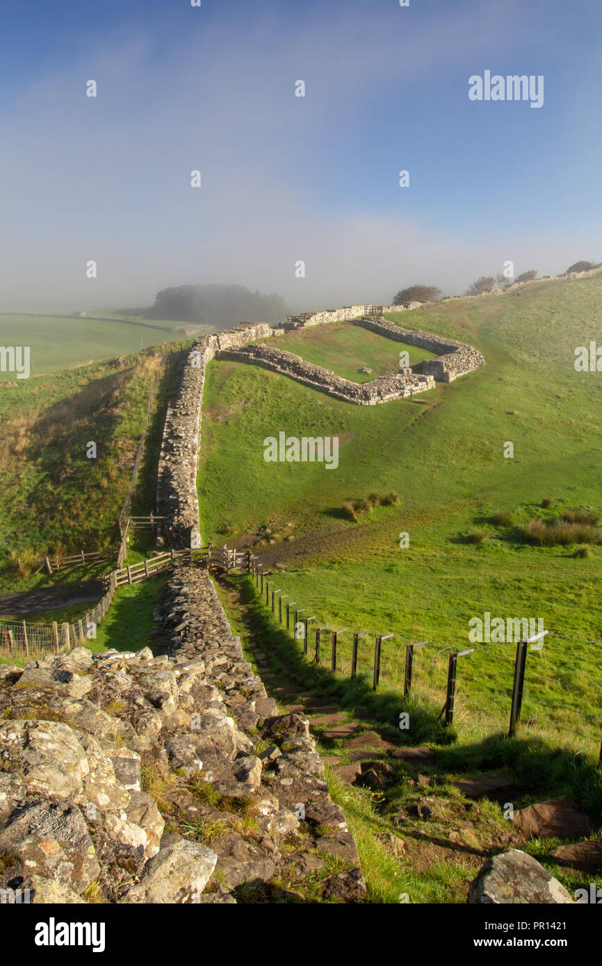 Milecastle 42 on Hadrian's Wall Stock Photo - Alamy