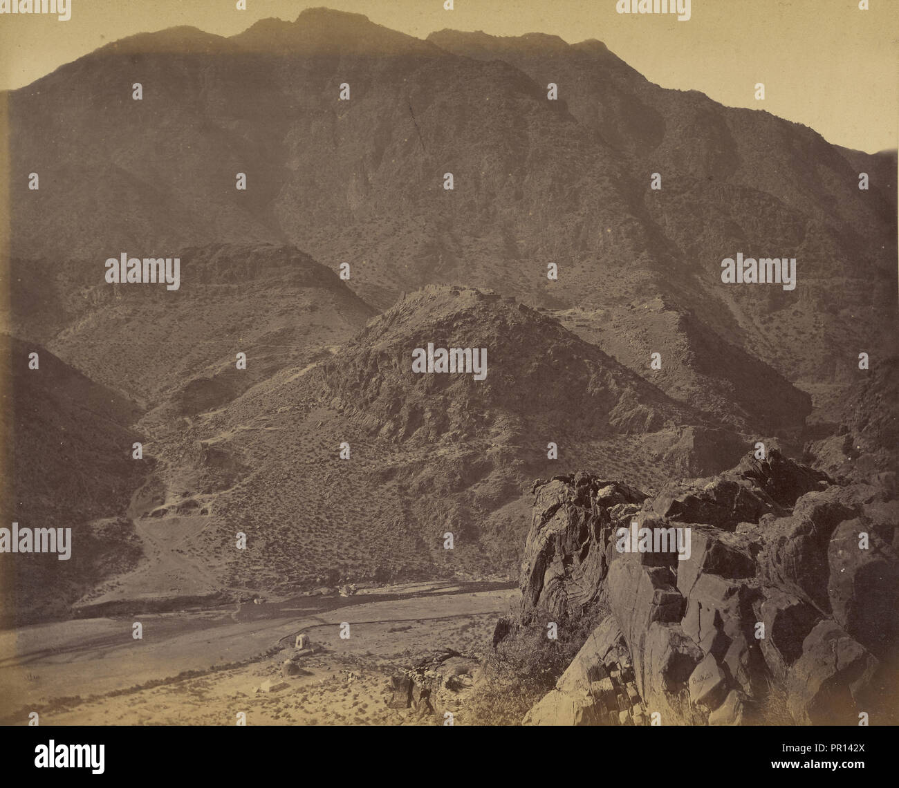 Desert mountains; John Burke, British, active 1860s - 1870s ...
