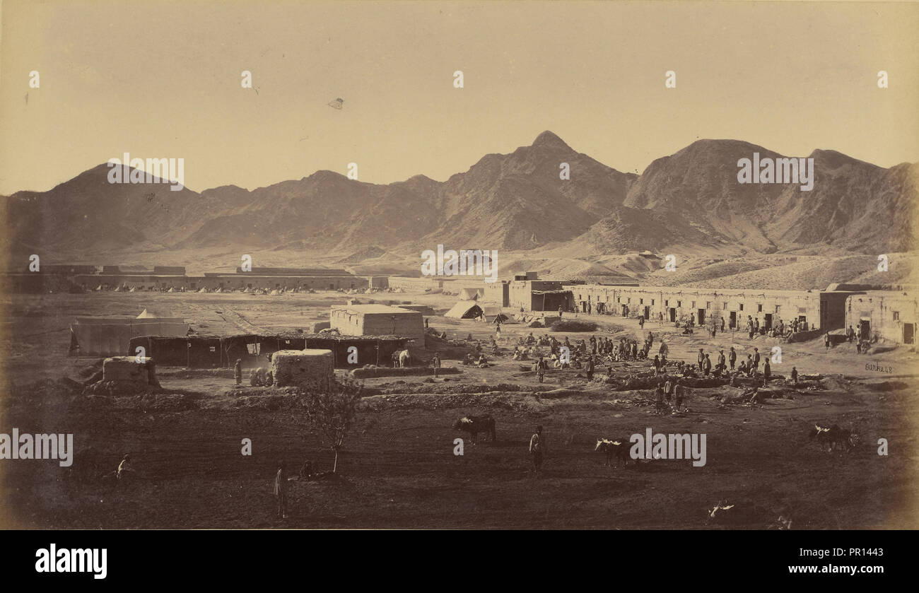 Interior of fort; John Burke, British, active 1860s - 1870s ...