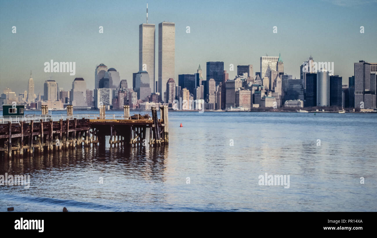 Twin Towers New York Dezember 1992 Stock Photo - Alamy