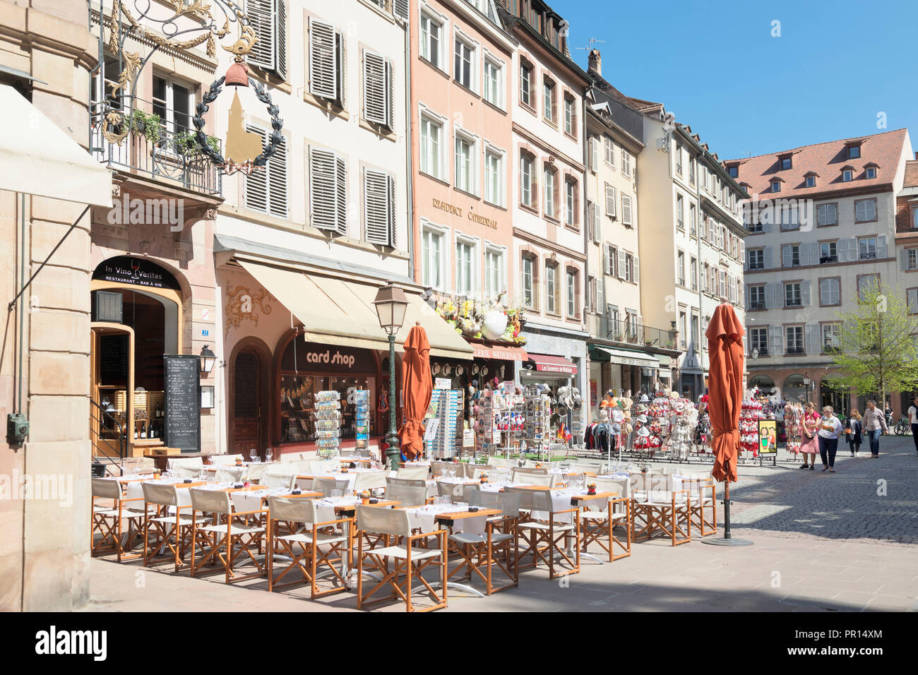 Restaurant near Place de la Cathedrale, Strasbourg, Alsace, France ...