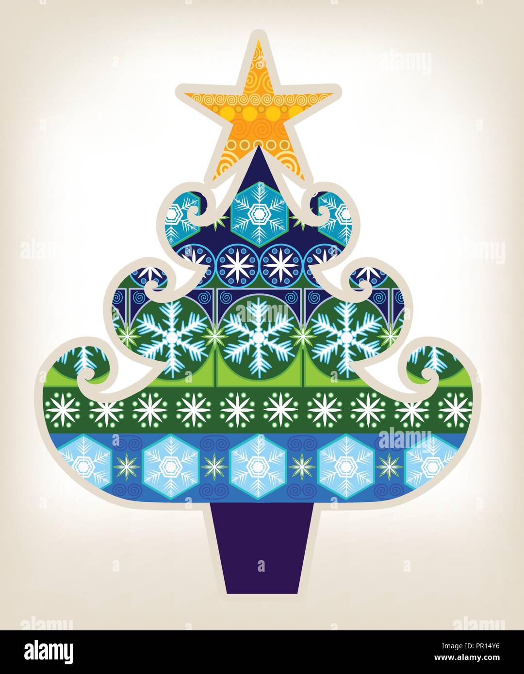 Christmas Tree Design Stock Vector Image & Art - Alamy