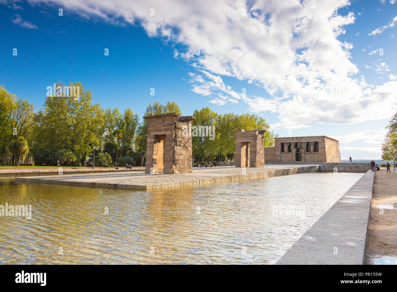 Egyptian Temple of Debod (Templo de Debod), Parque del Oeste, Madrid ...