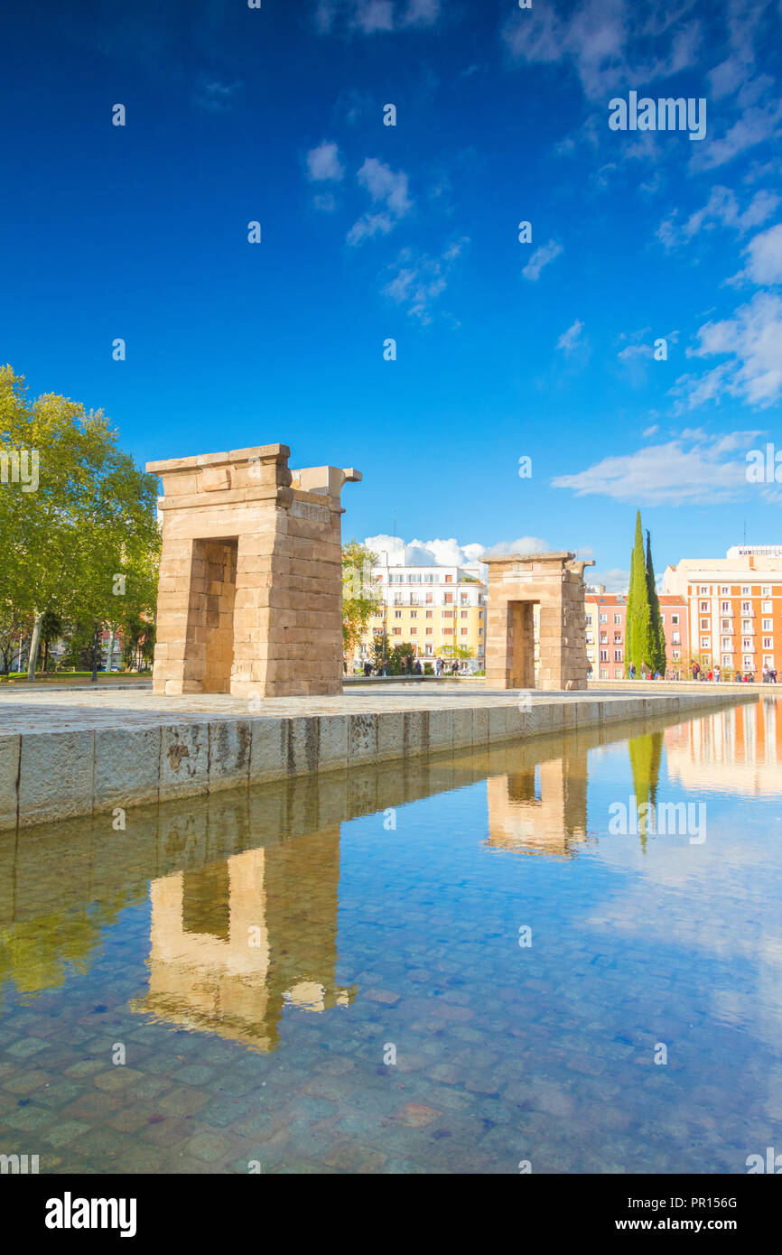 Egyptian Temple of Debod (Templo de Debod), Parque del Oeste, Madrid ...