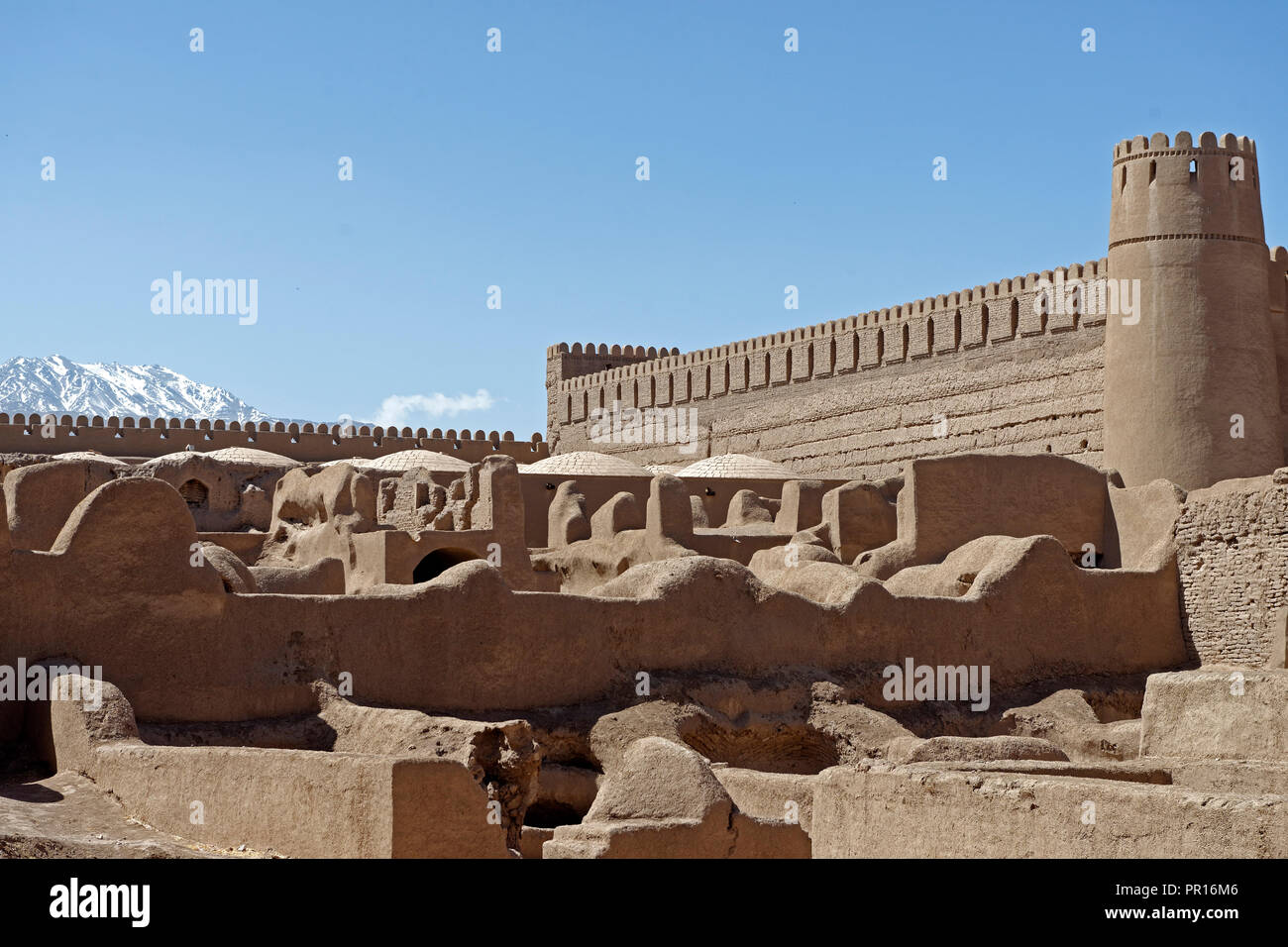 Rayen Castle, situated on the skirts of the mountain Haraz, Kerman ...