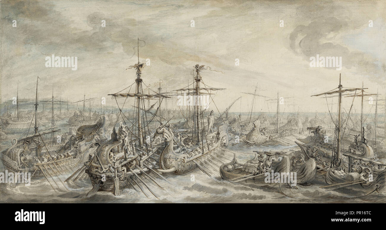 The Roman Fleet Victorious over the Carthaginians at the Battle of Cape ...