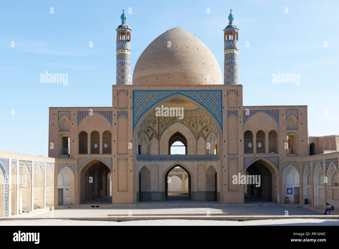 Agha Bozorg Mosque, Kashan city, Iran, Middle East Stock Photo - Alamy