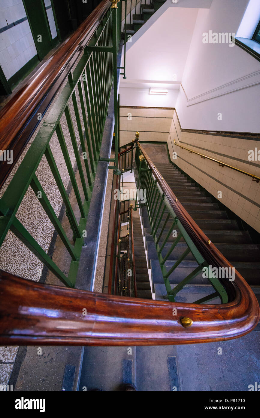 The Merchants House of Glasgow Scotland Staircase Stock Photo - Alamy