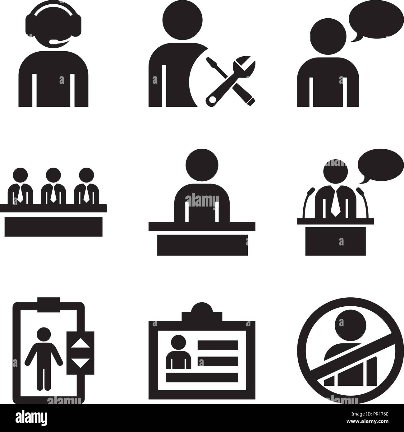 Headset human Stock Vector Images - Alamy