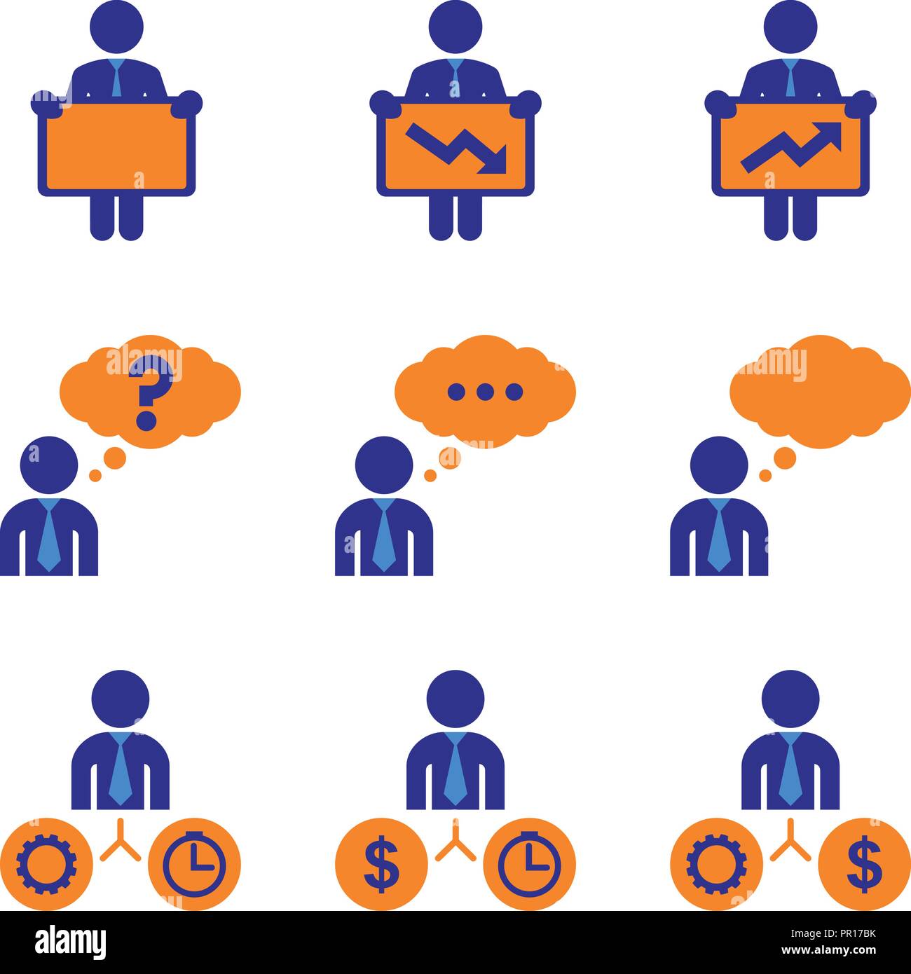 Executive management icons hi-res stock photography and images - Alamy