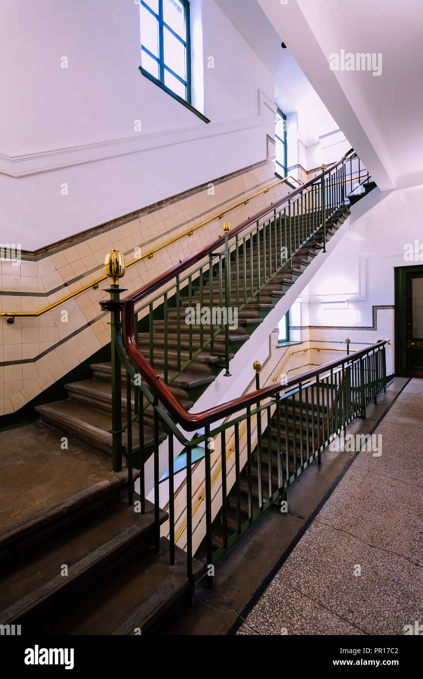 The Merchants House of Glasgow Scotland Staircase Stock Photo - Alamy