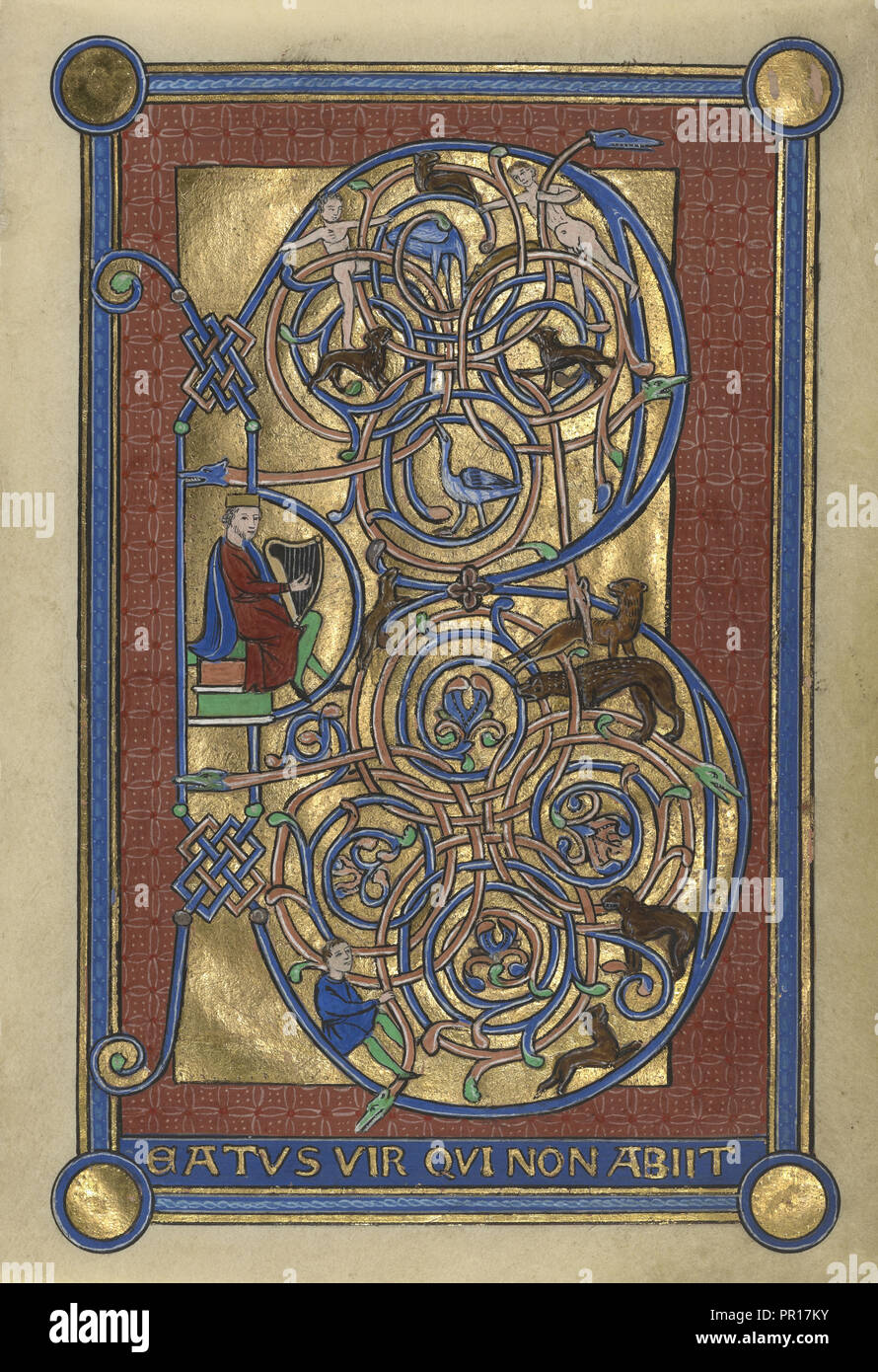 Replacement leaf; France; late 19th century ?; Tempera colors, gold ...