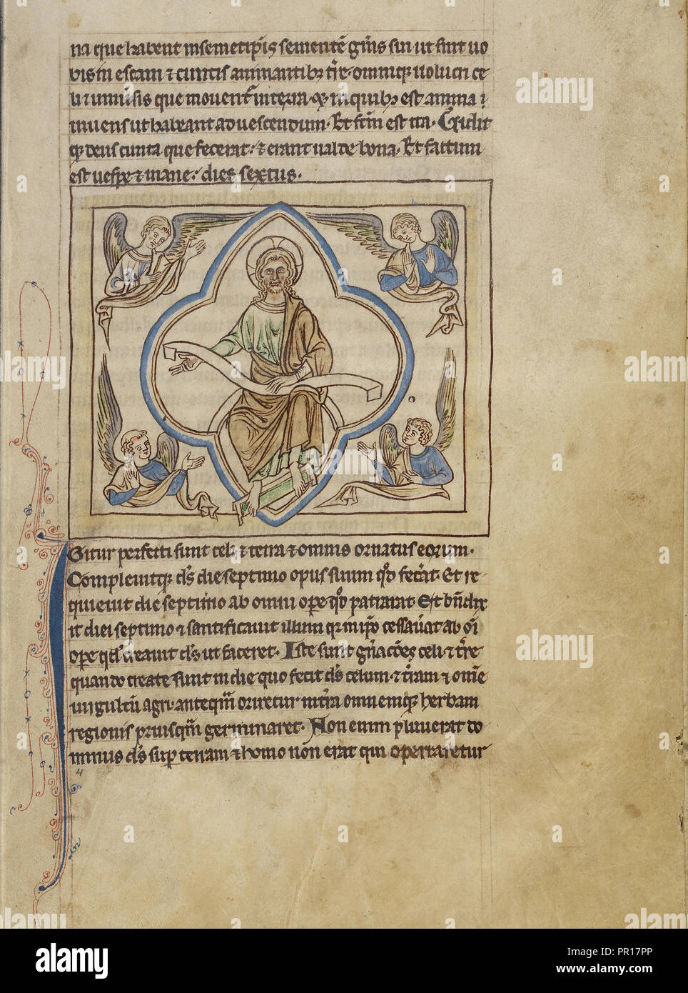 The Seventh Day; England; about 1250 - 1260; Pen-and-ink drawings ...