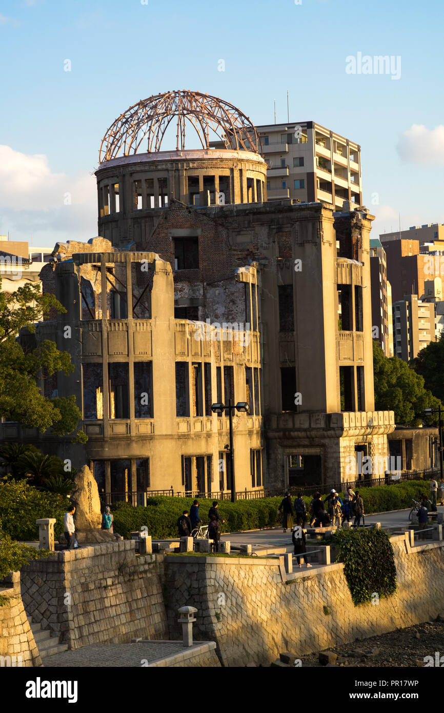 Atomic Bomb Dome (Genbaku Dome), UNESCO World Heritage Site, in Hiroshima Peace Memorial Park ...