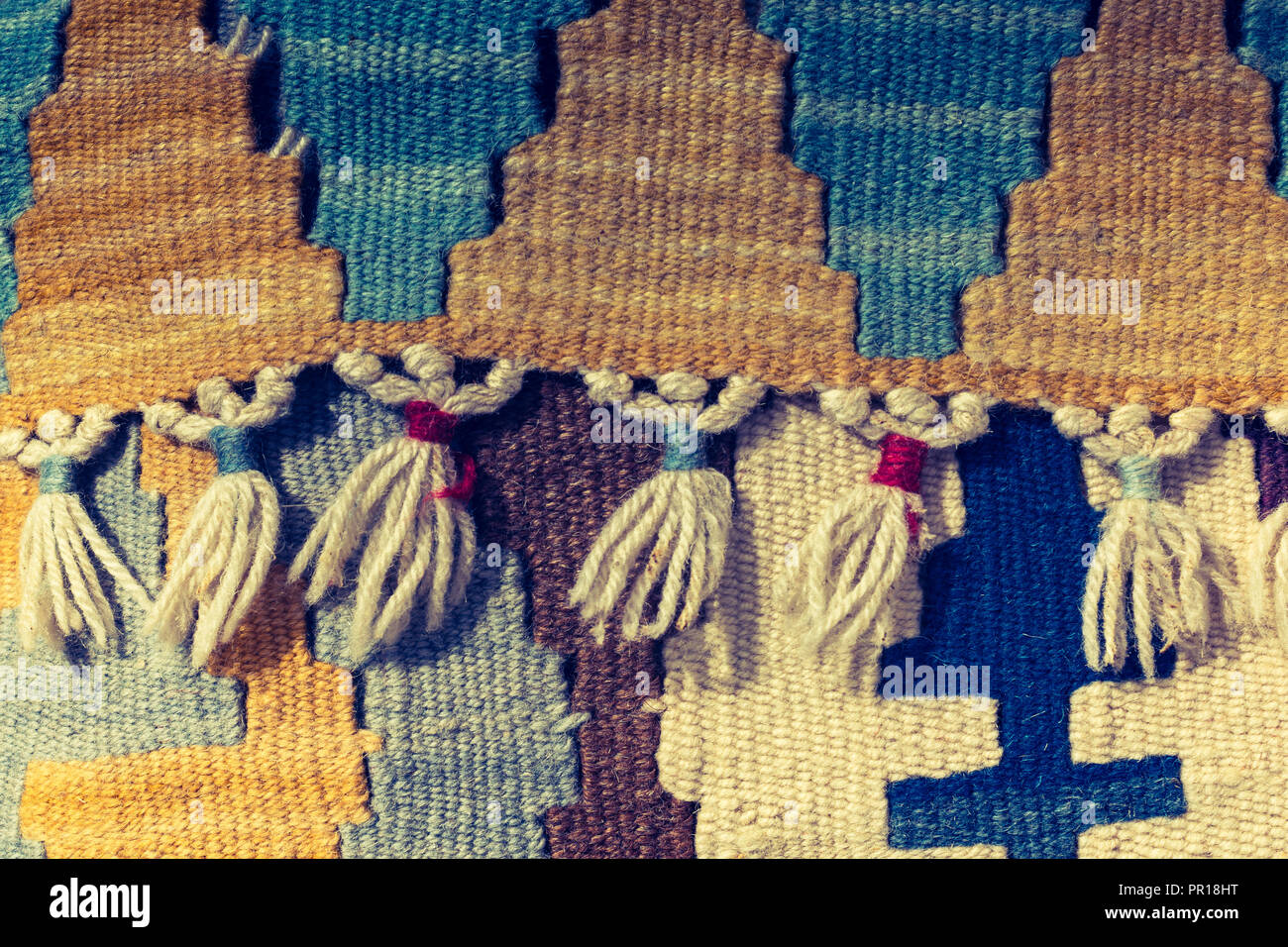 Old hand made carpet and rugs of traditional types Stock Photo - Alamy