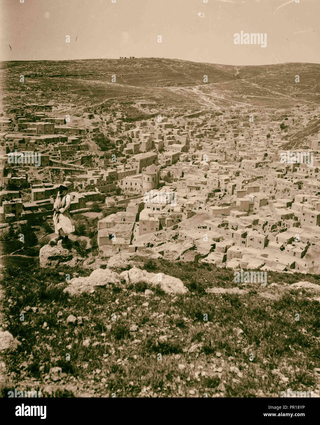 East of the Jordan and Dead Sea. Es-Salt (Ramoth Gilead). 1900, Jordan ...