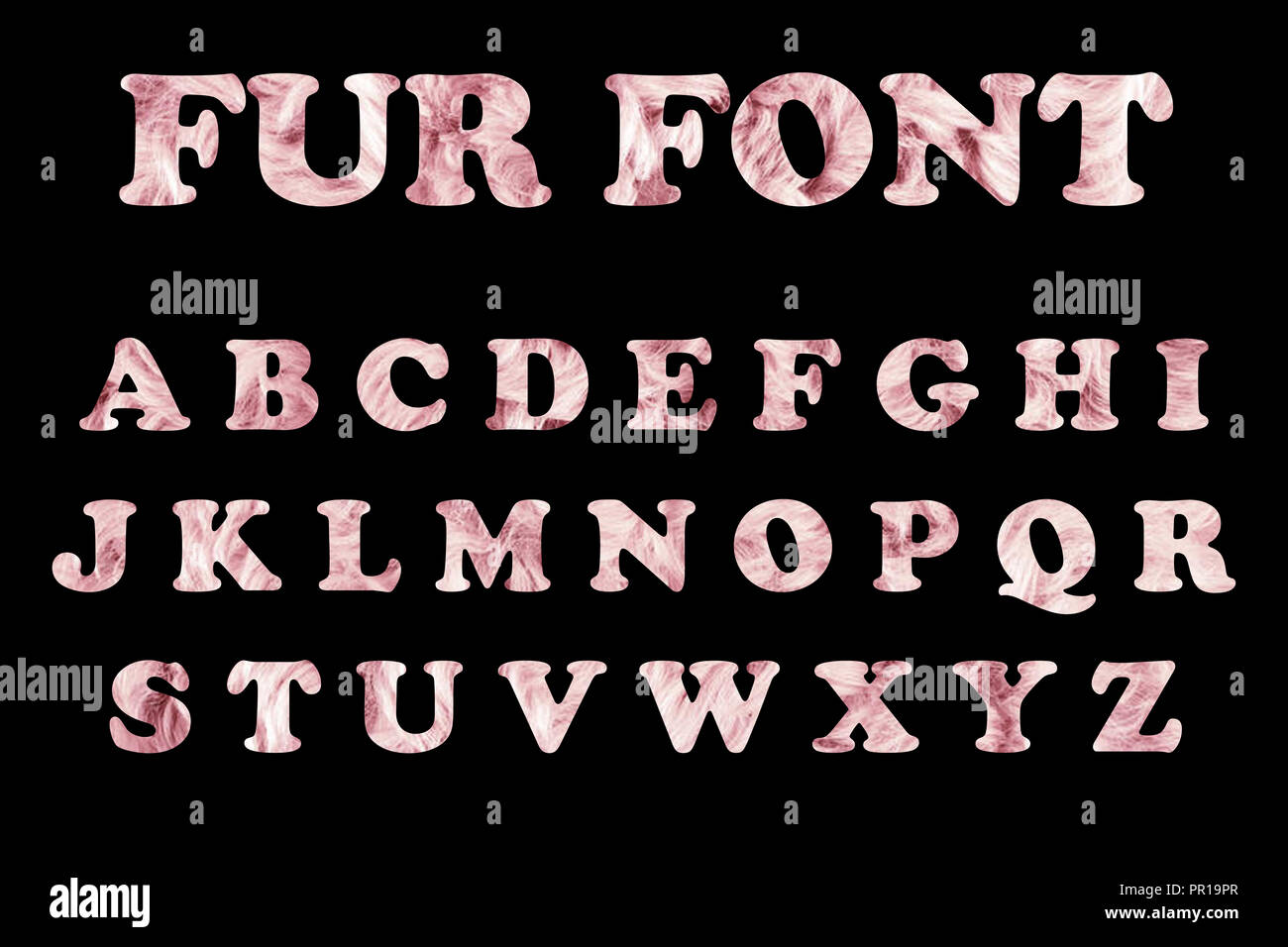 Fur alphabet hi-res stock photography and images - Alamy
