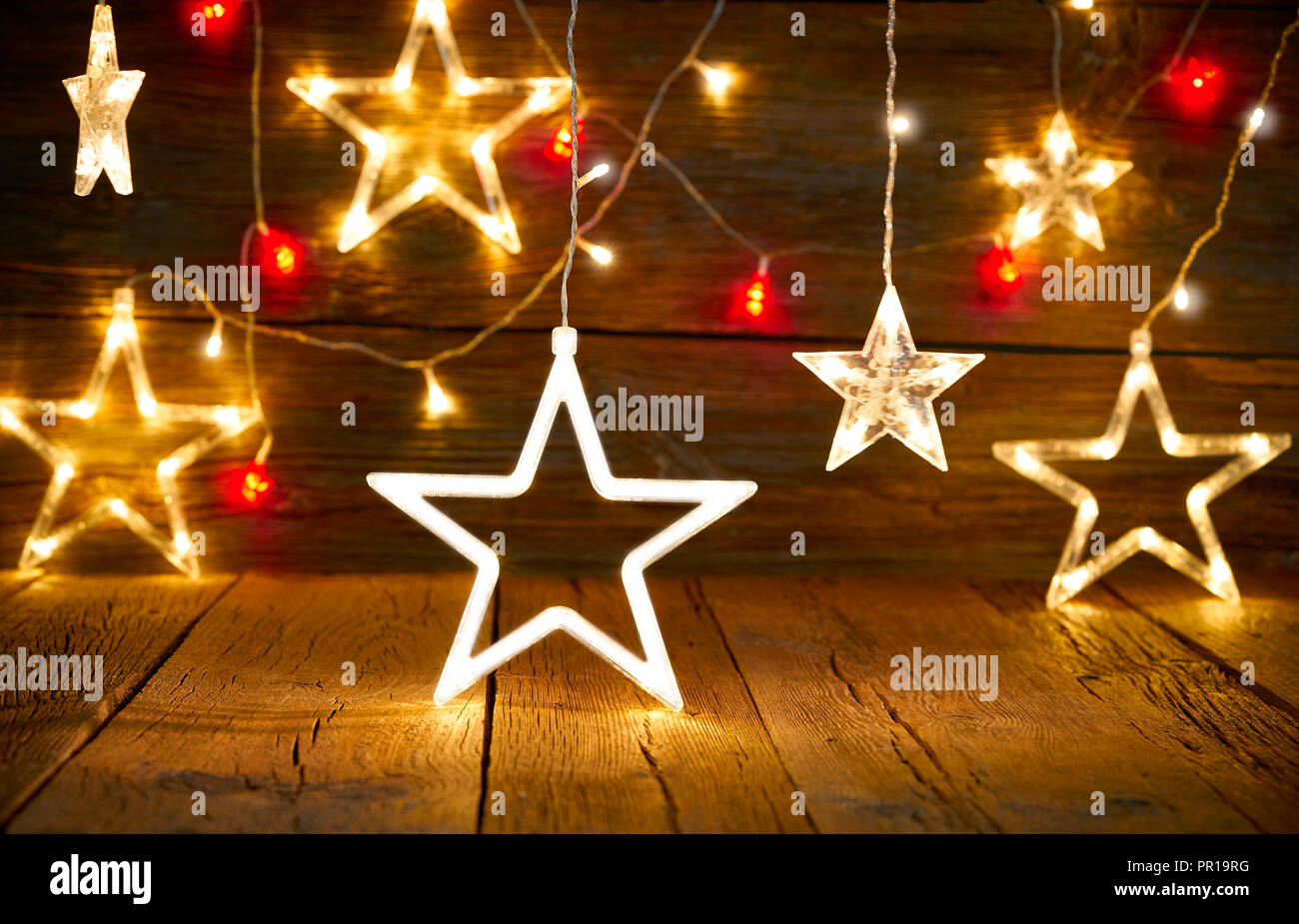 Christmas snowflake star vintage rustic wooden background decoration ...