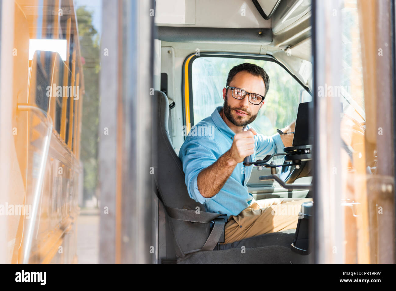 Bus door handle hi-res stock photography and images - Alamy