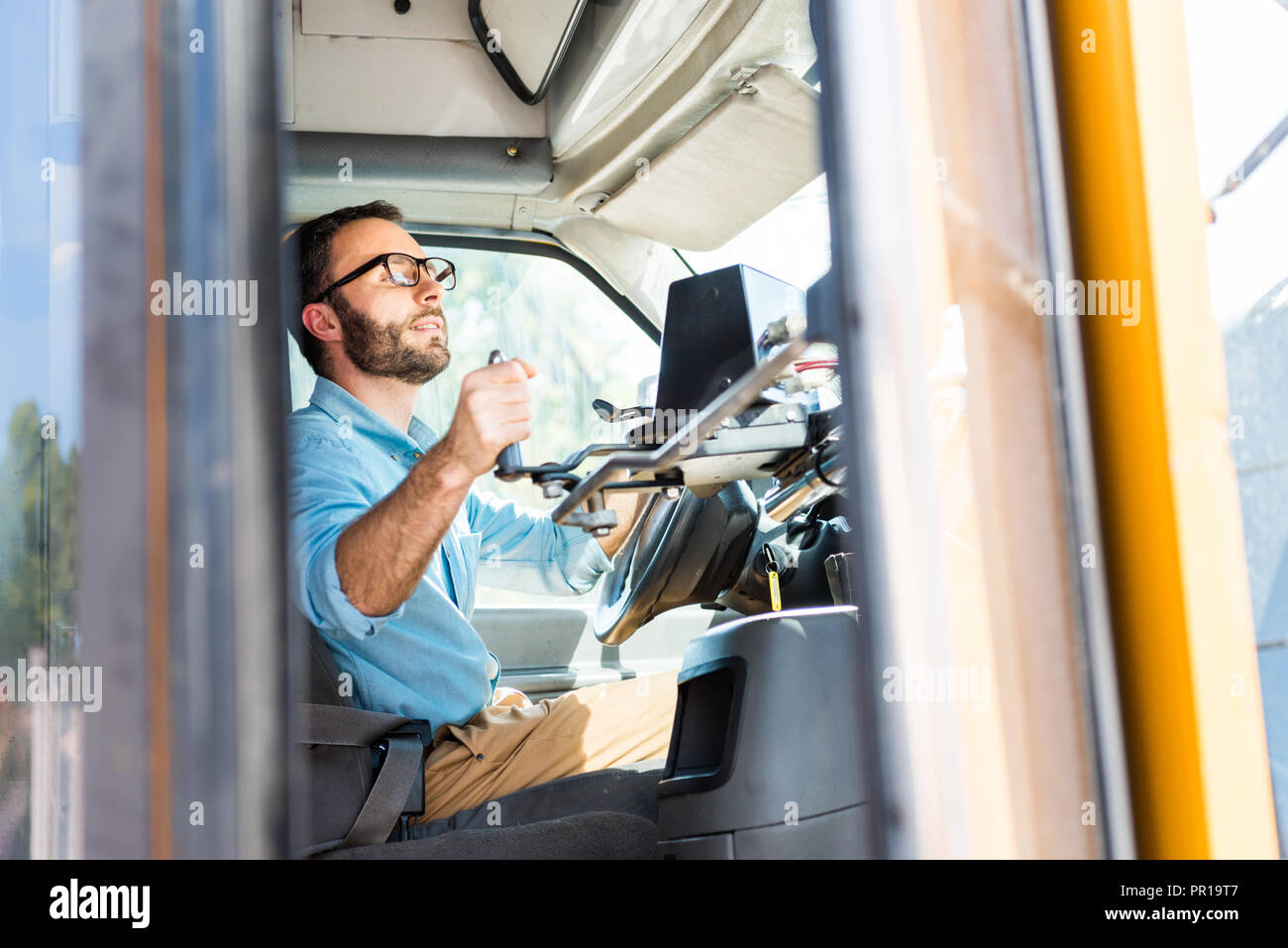 School bus driver hi-res stock photography and images - Alamy