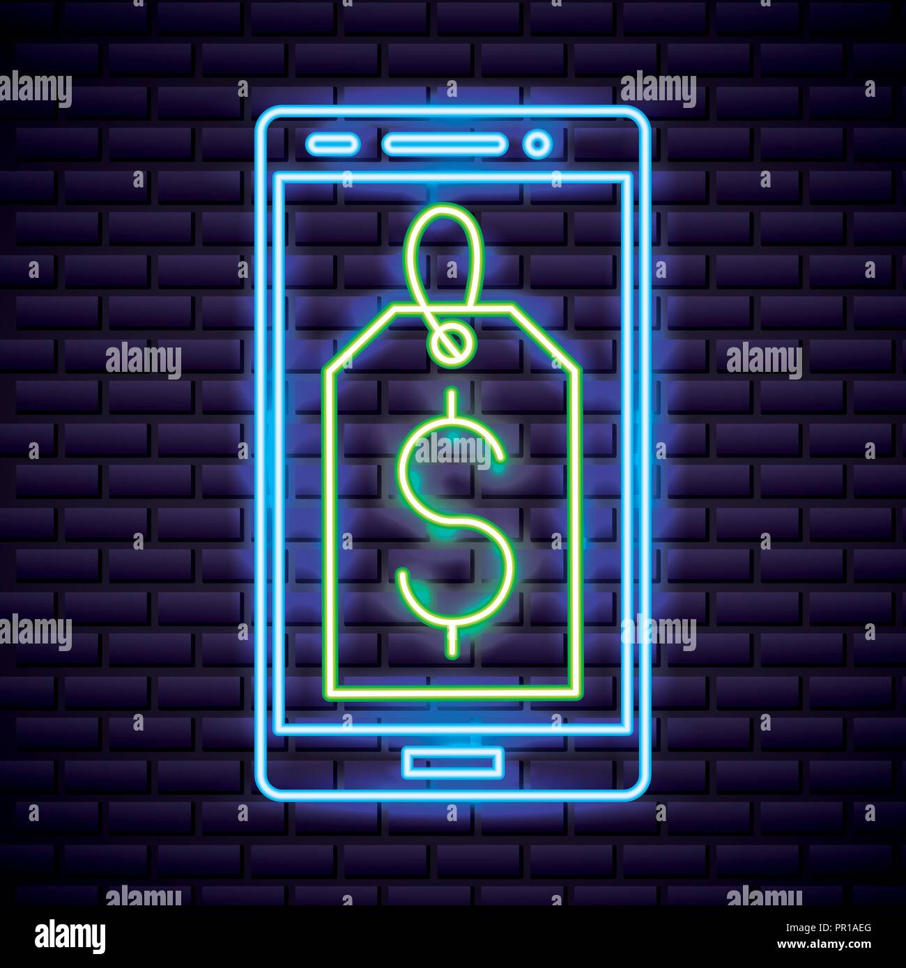 Neon dollar sign hi-res stock photography and images - Alamy