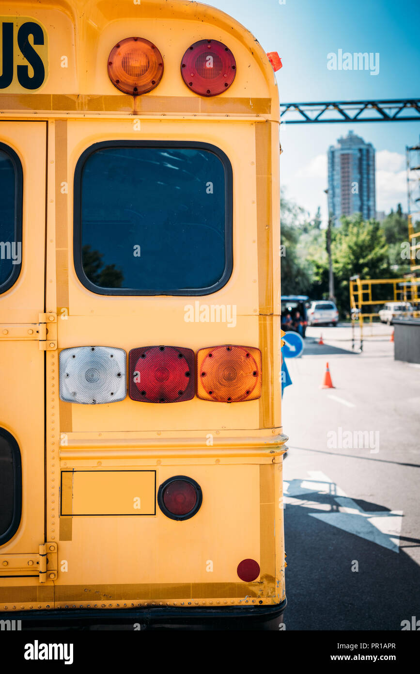 Rear view school hi-res stock photography and images - Alamy