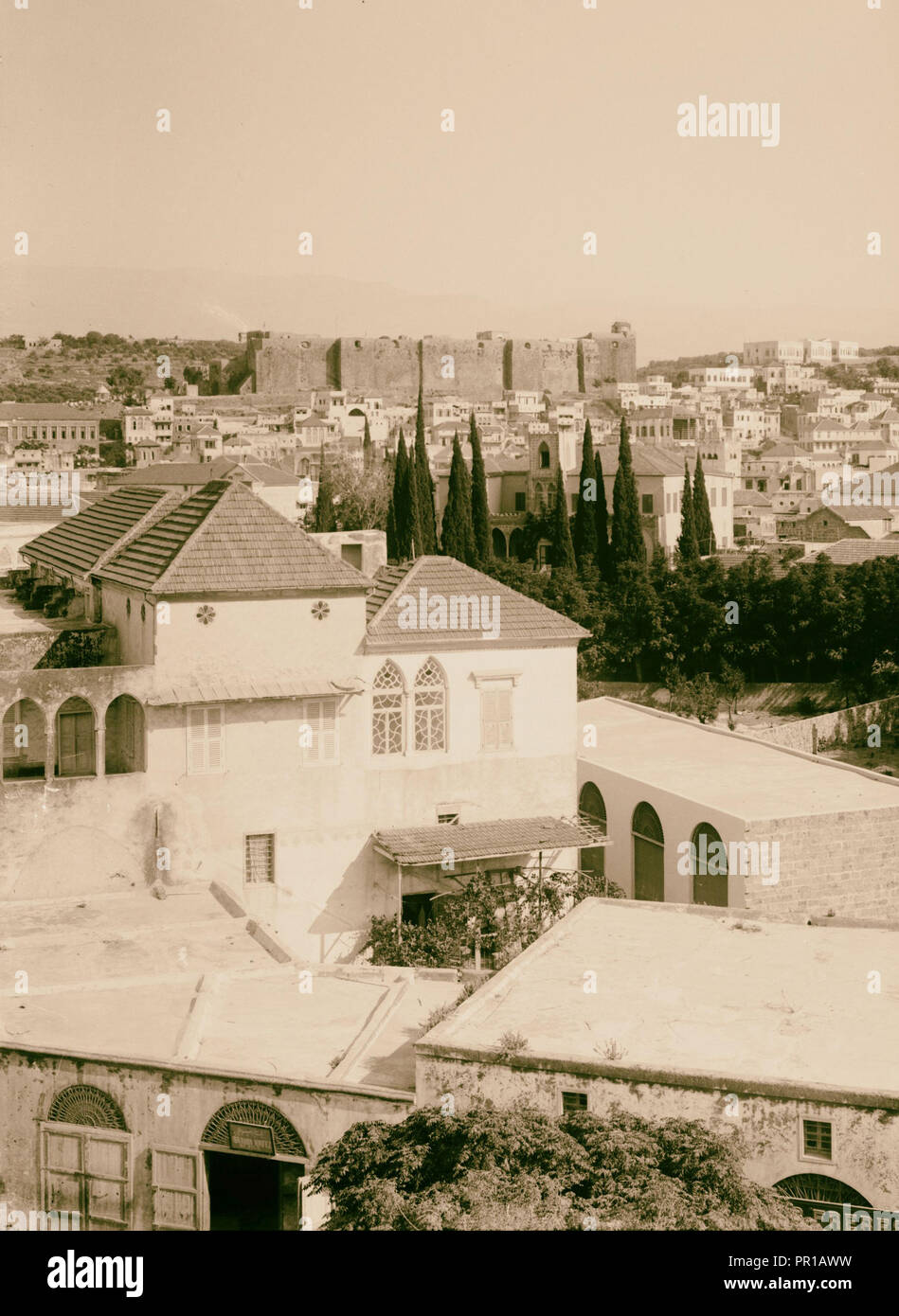 Tripoli. Tripoli and its old castle. 1900, Lebanon, Tripoli Stock Photo ...