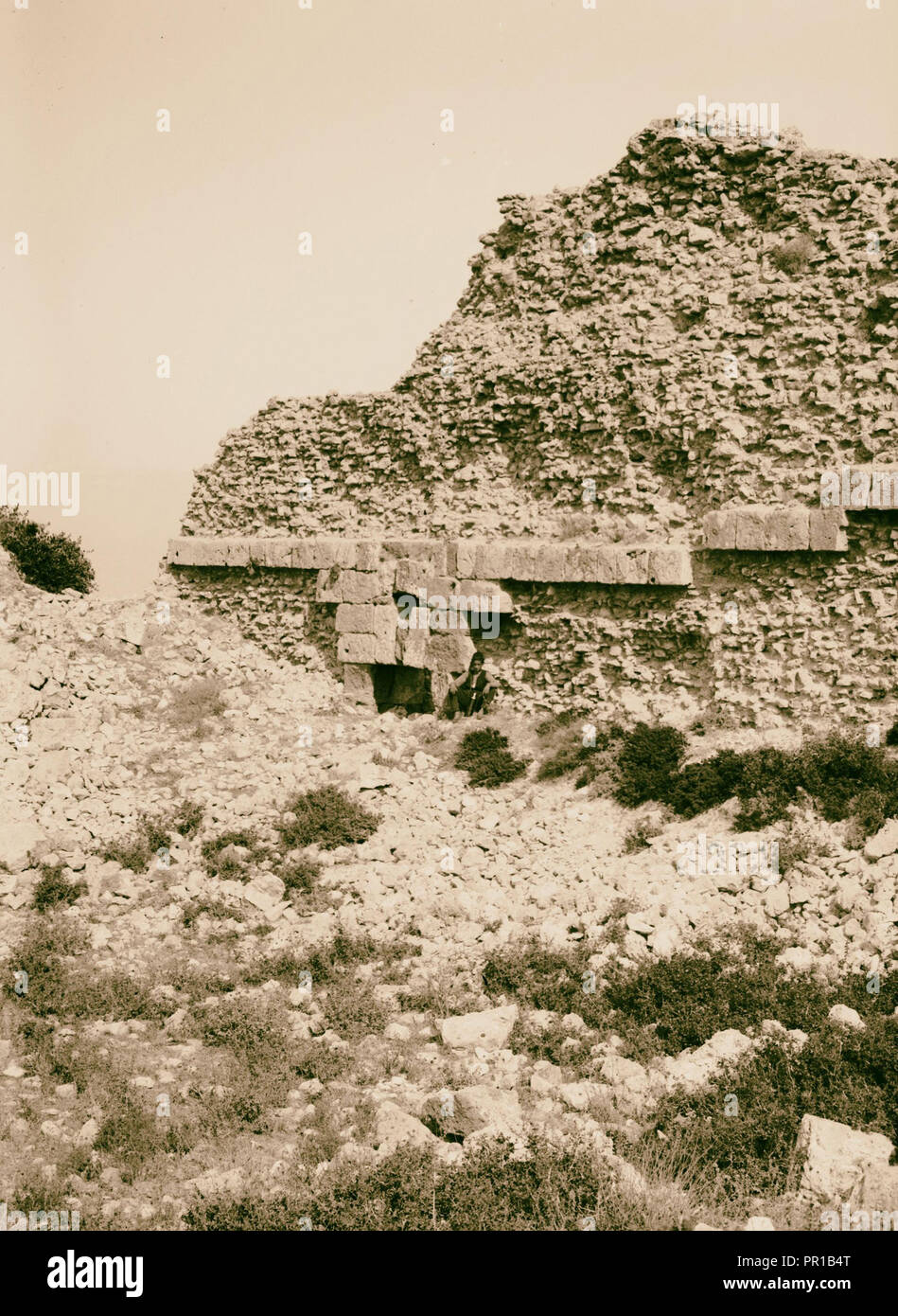 Antioch (Antakiyeh) and environs. City wall of Antioch showing dressing ...