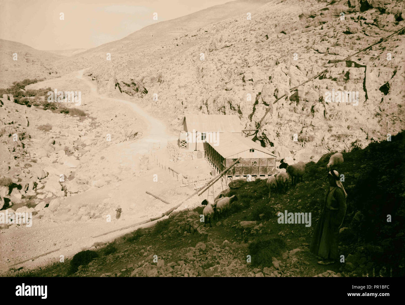 Jerusalem water works Pumping station at Ain Farah. 1917, West Bank ...