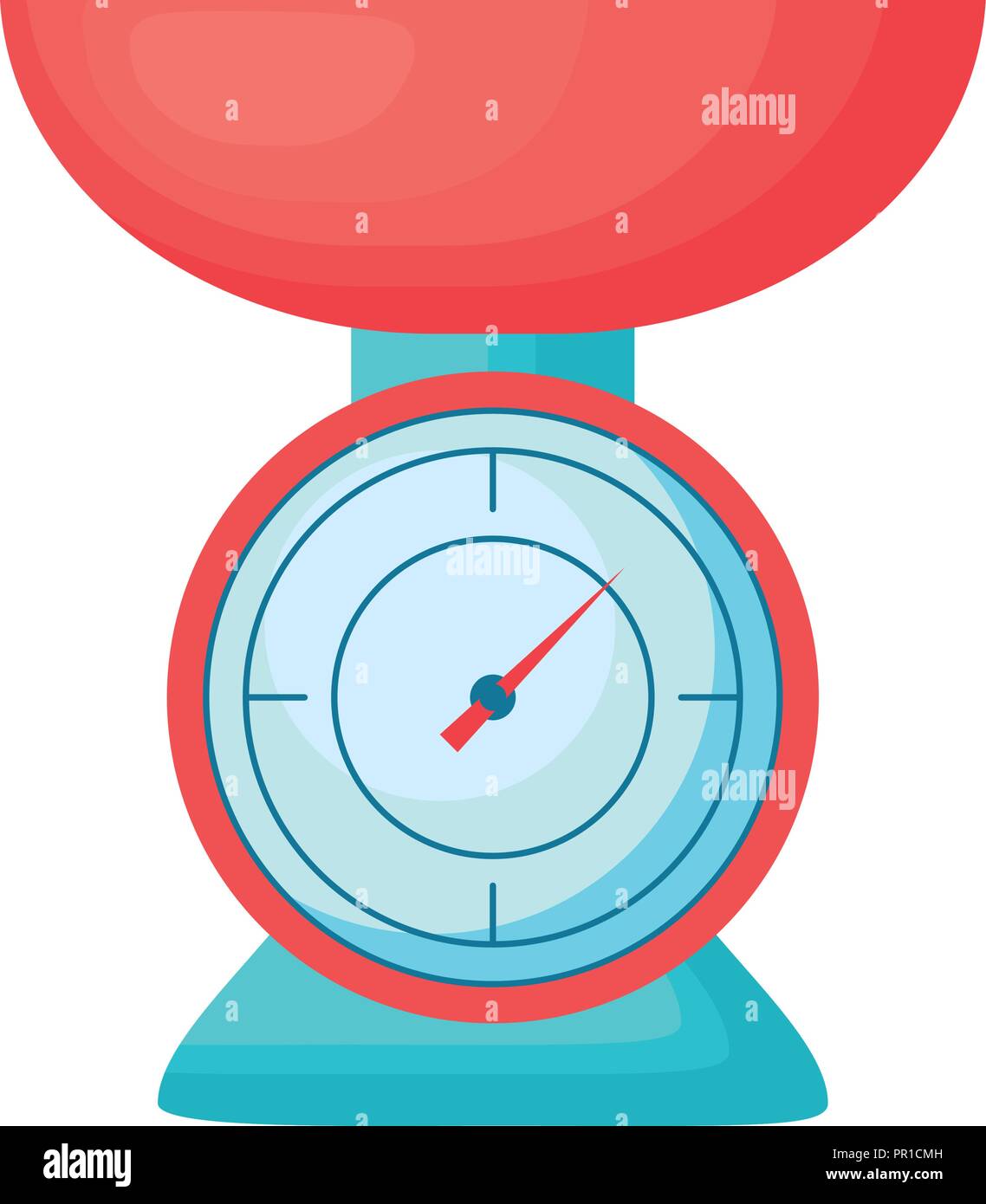 weight scale utensil kitchen vector illustration image Stock Vector ...