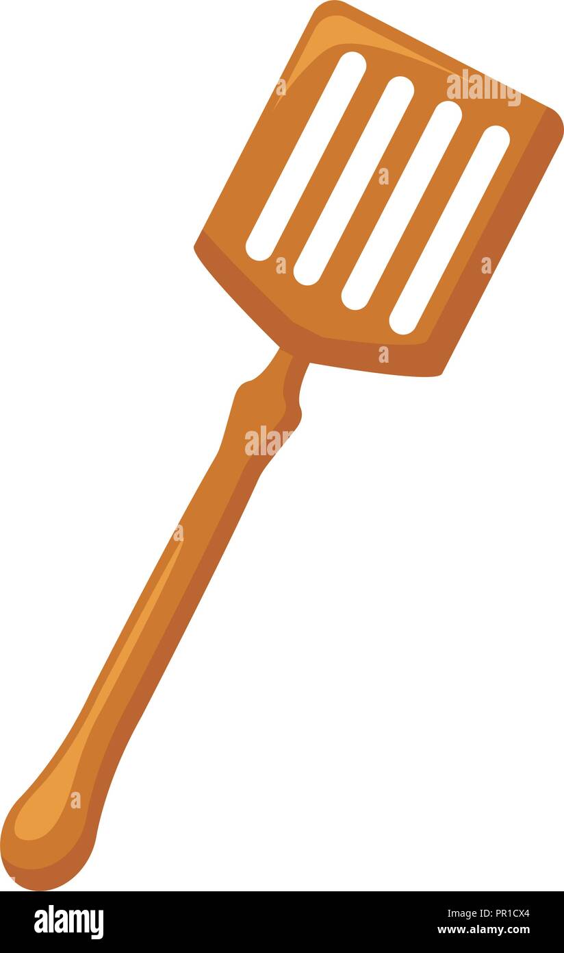 spatula slice utensil kitchen cutlery vector illustration Stock Vector ...