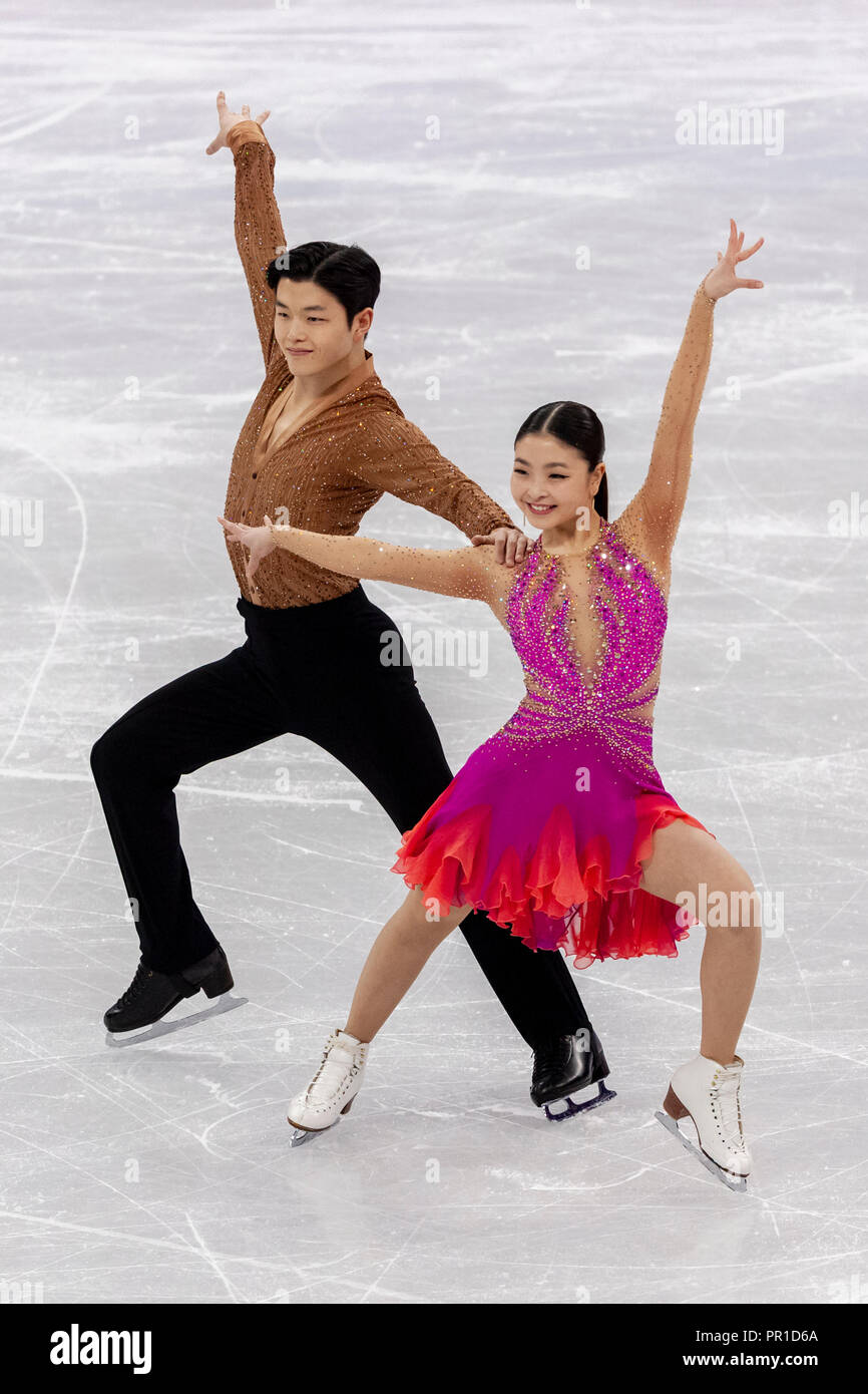 Maia Shibutani and Alex Shibutani (USA) during the Figure Skating Team ...