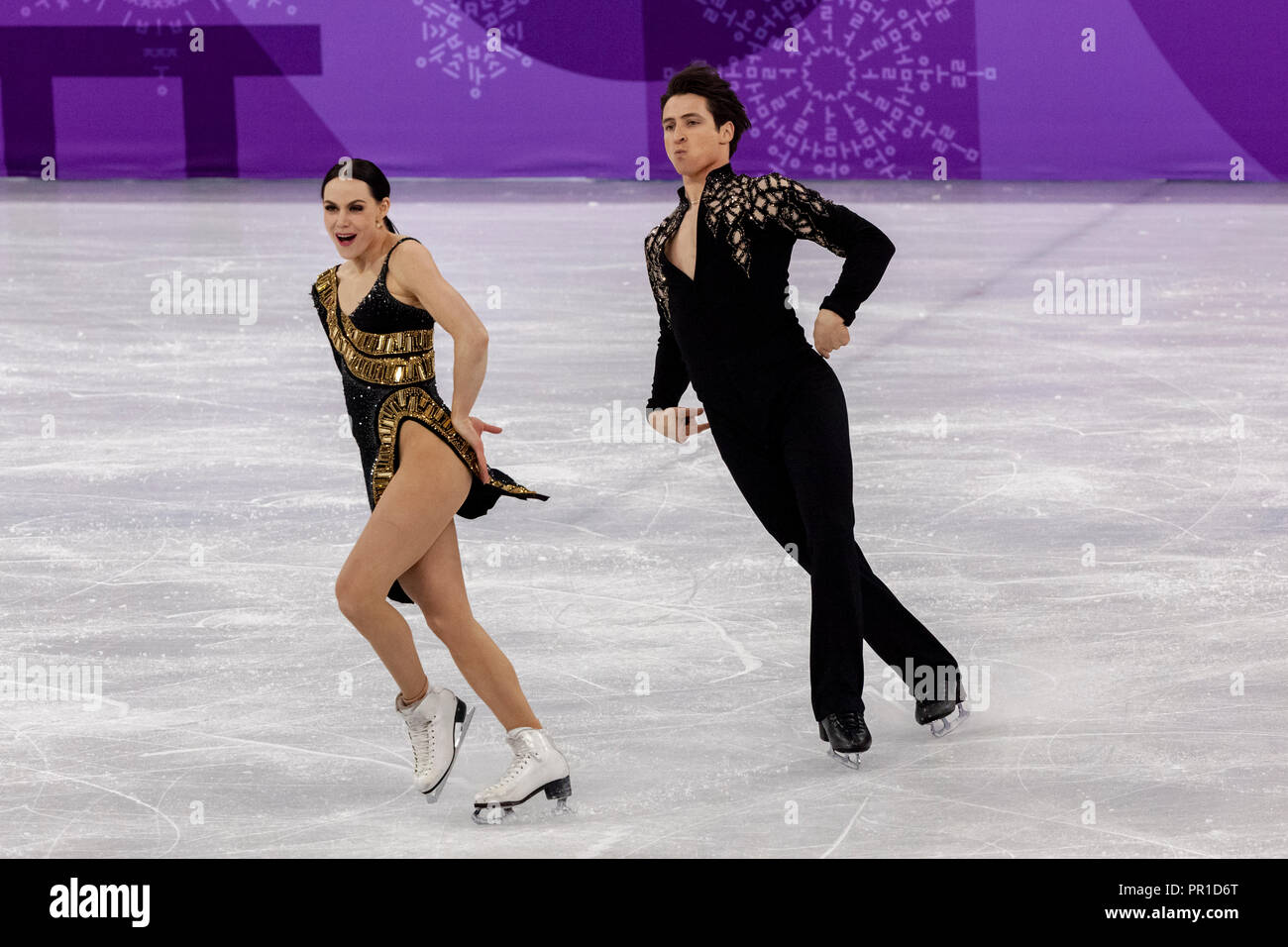 Tessa Virtue and Scott Moir (CAN) during the Figure Skating Team Dance ...
