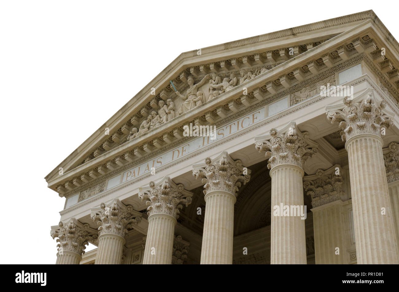 courthouse isolated on white Stock Photo - Alamy