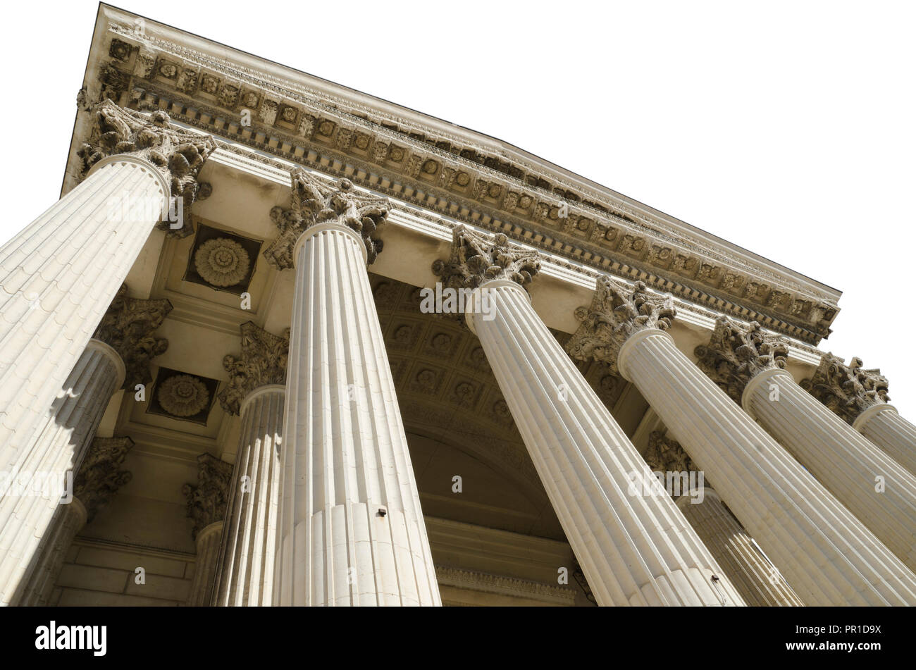 courthouse isolated on white background Stock Photo - Alamy