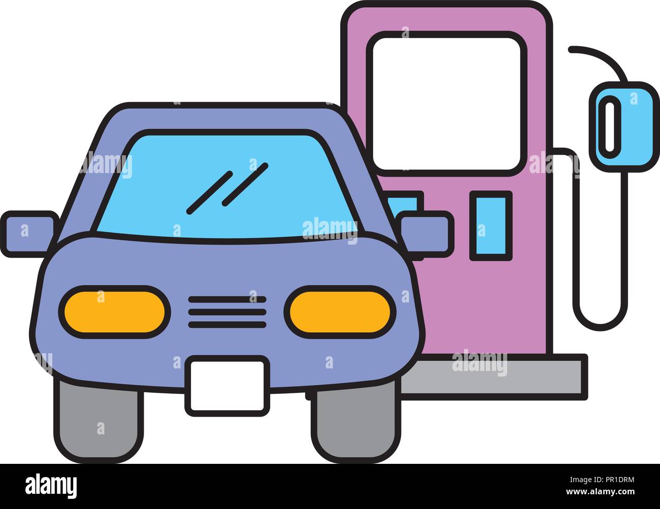 Petrol station safety Stock Vector Images - Alamy