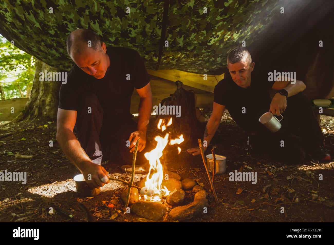 Man with fire hi-res stock photography and images - Alamy