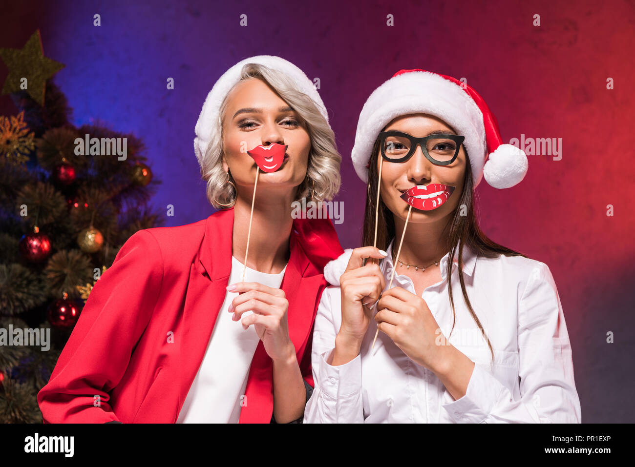 Fake lips hi-res stock photography and images - Alamy