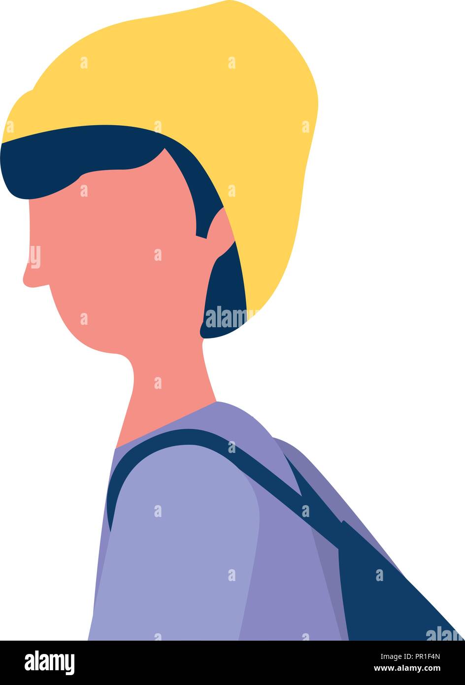young man character male figure vector illustration Stock Vector Image ...