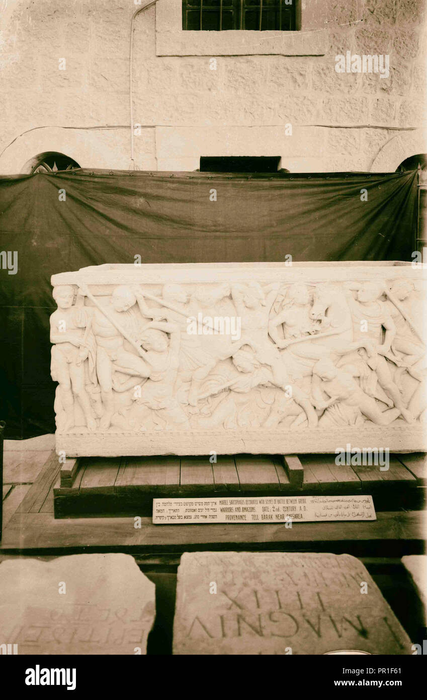 The former Palestine Archaeological Museum & objects in the museum ...