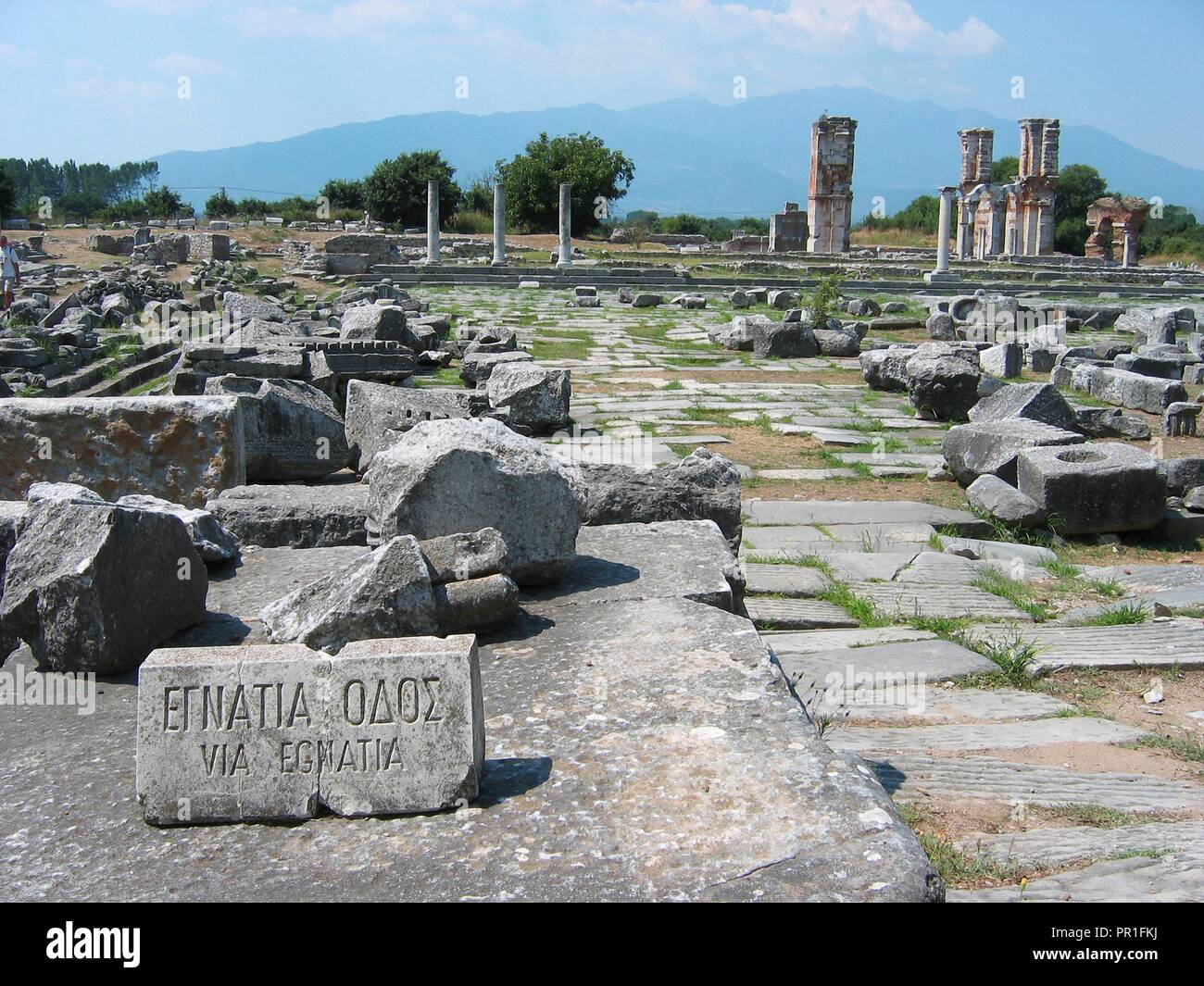 Archaeological Site of Philippi Kavalla Macedonia Greece Stock Photo ...