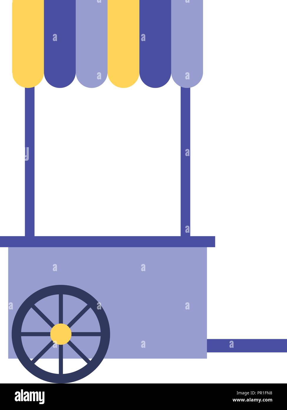 booth food empty transport icon vector illustration Stock Vector Image ...