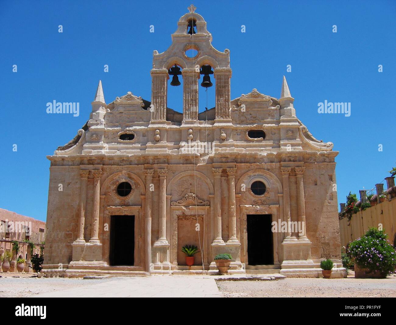 Arkadi Monastery Crete Greece Stock Photo - Alamy